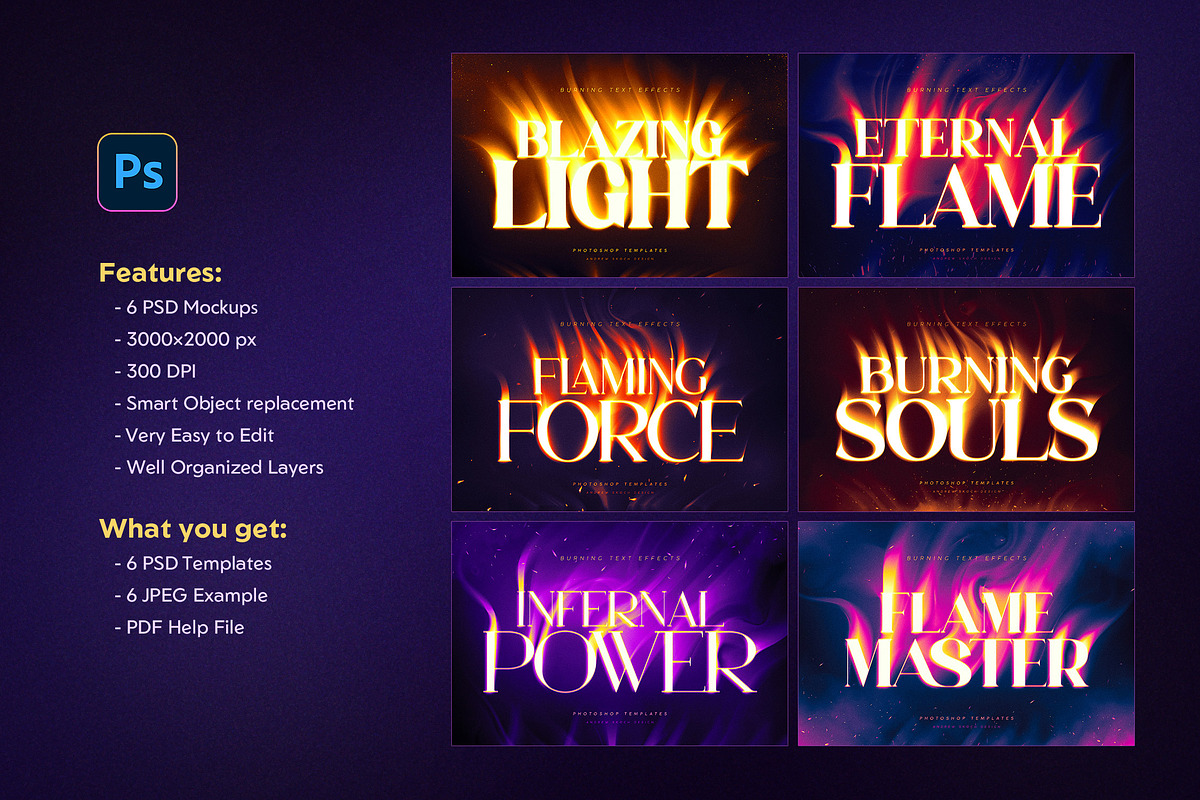 Burning Text Effects, an Action Add-On by Andrew Skoch Design