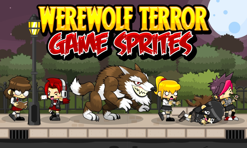 Werewolf Terror - Game Sprites, an Illustration by pzUH