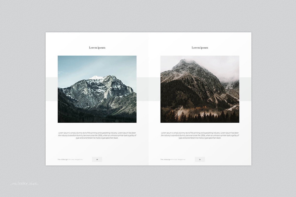 Minimalist Magazine Template, a Magazine Template by Amit Debnath