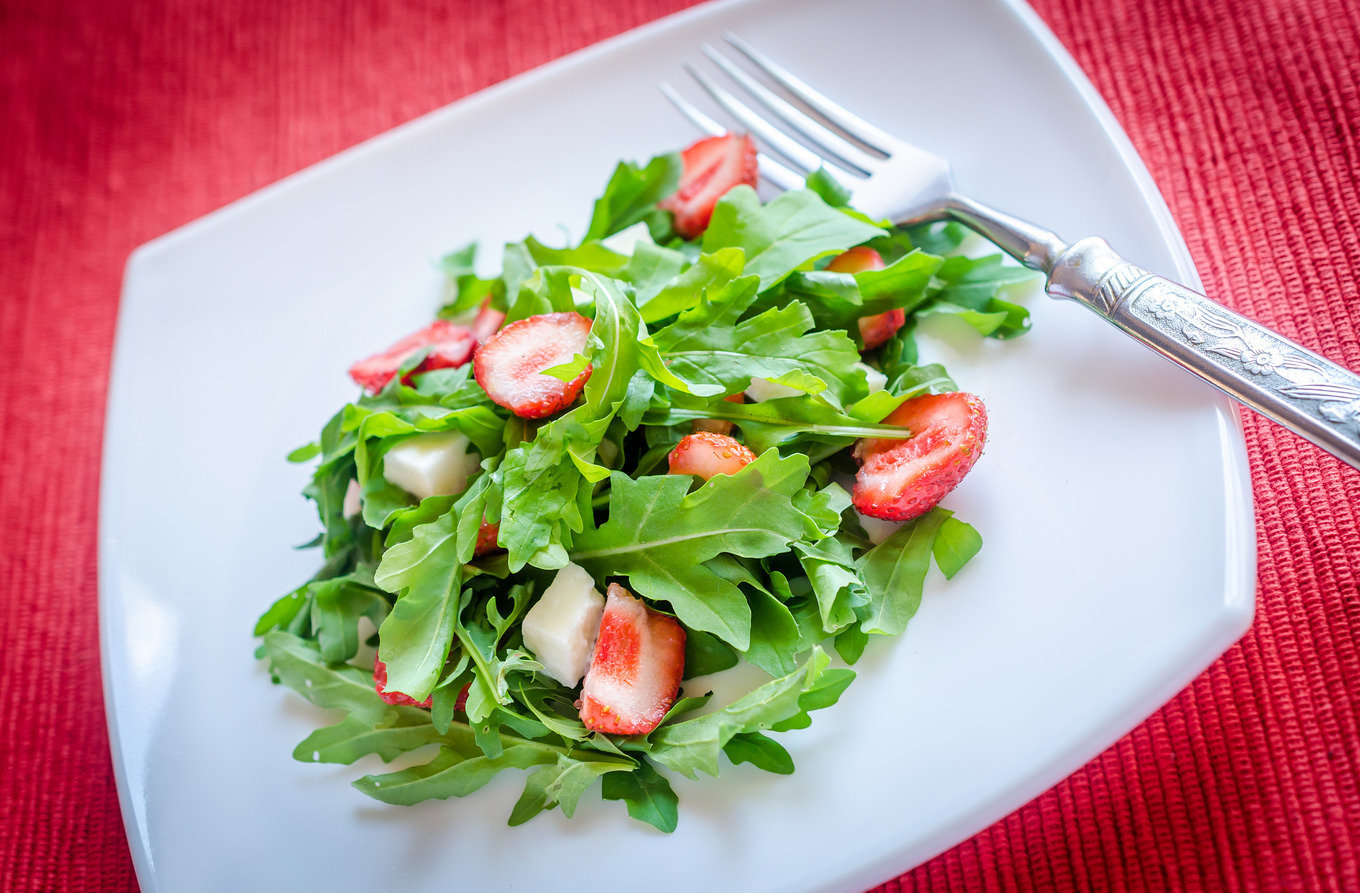 Salad rocket with fresh strawberries, a Food & Drink Photo by Alexander ...