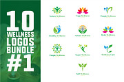 10 Wellness Logo Bundle #1, a Branding & Logo Template by PutraCetol Studio