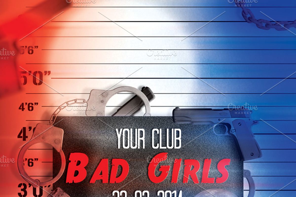 Police Lineup Flyer, a Flyer Template by Krukowski Graphics