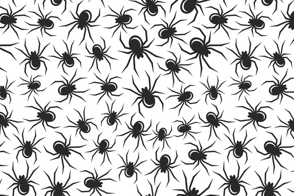 Halloween Spiders Seamless Pattern, a Pattern Graphic by in8finity