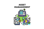 Asset Management Vector Concept, an Object Graphic by pikepicture
