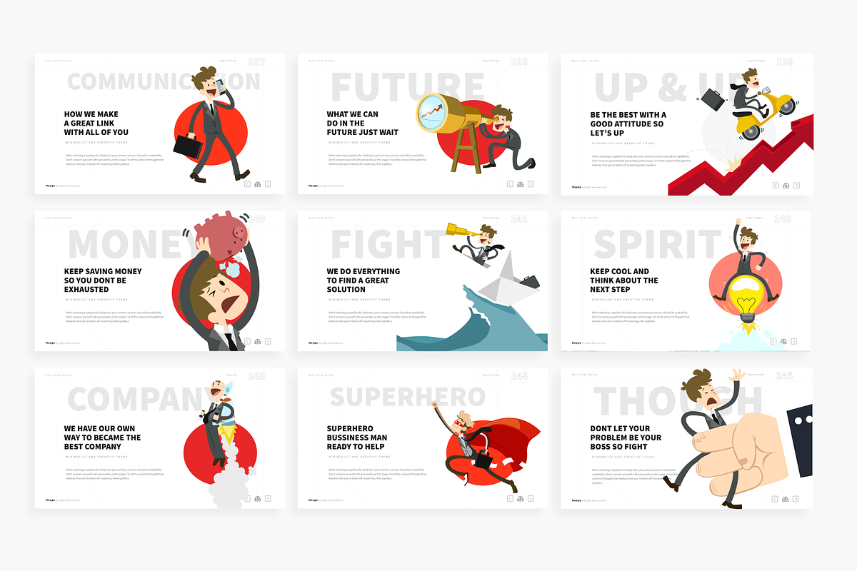 Hope White Powerpoint Template