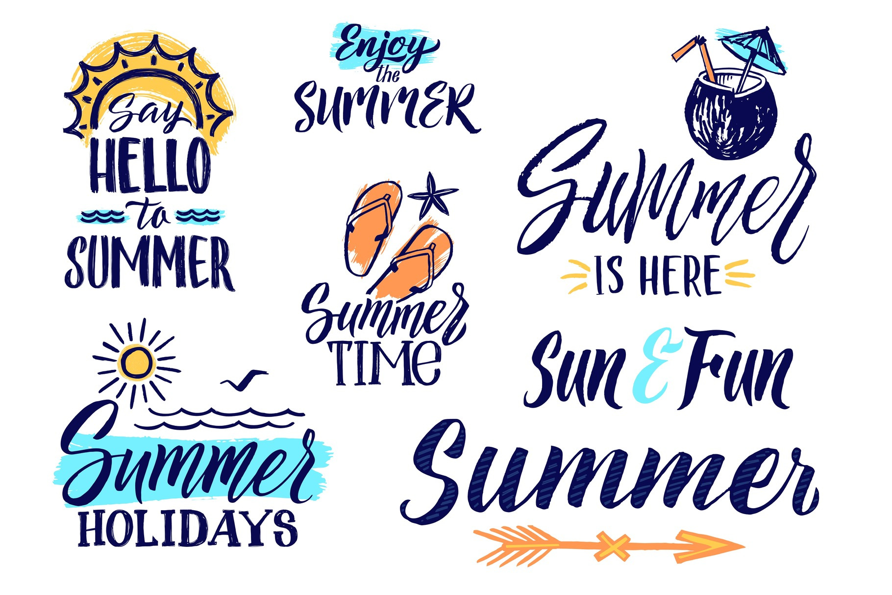 Vector text letters for summer time, a Background Graphic by Onyx
