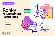 Ronky Future Services Illustrations