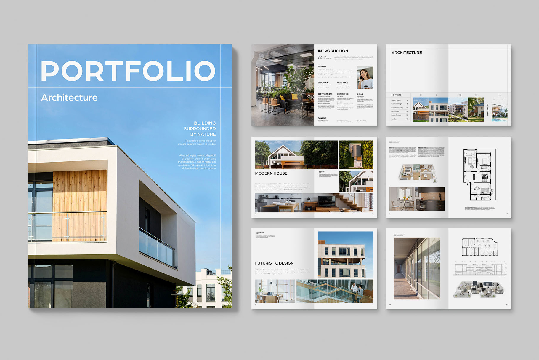 Architecture Portfolio Template, a Magazine Template by BrandPacks ...