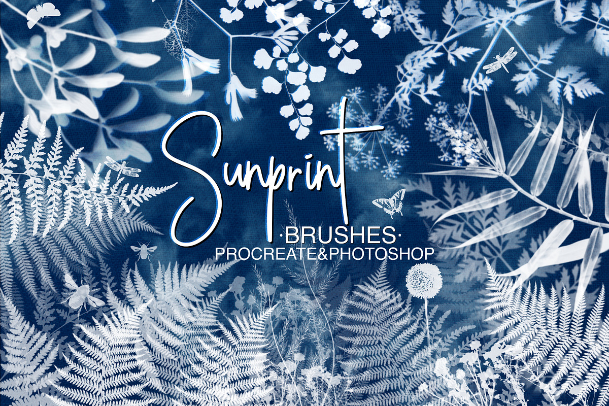 Sunprint Brushes Procreate/PS, a Brush Add-On by OlgaRom