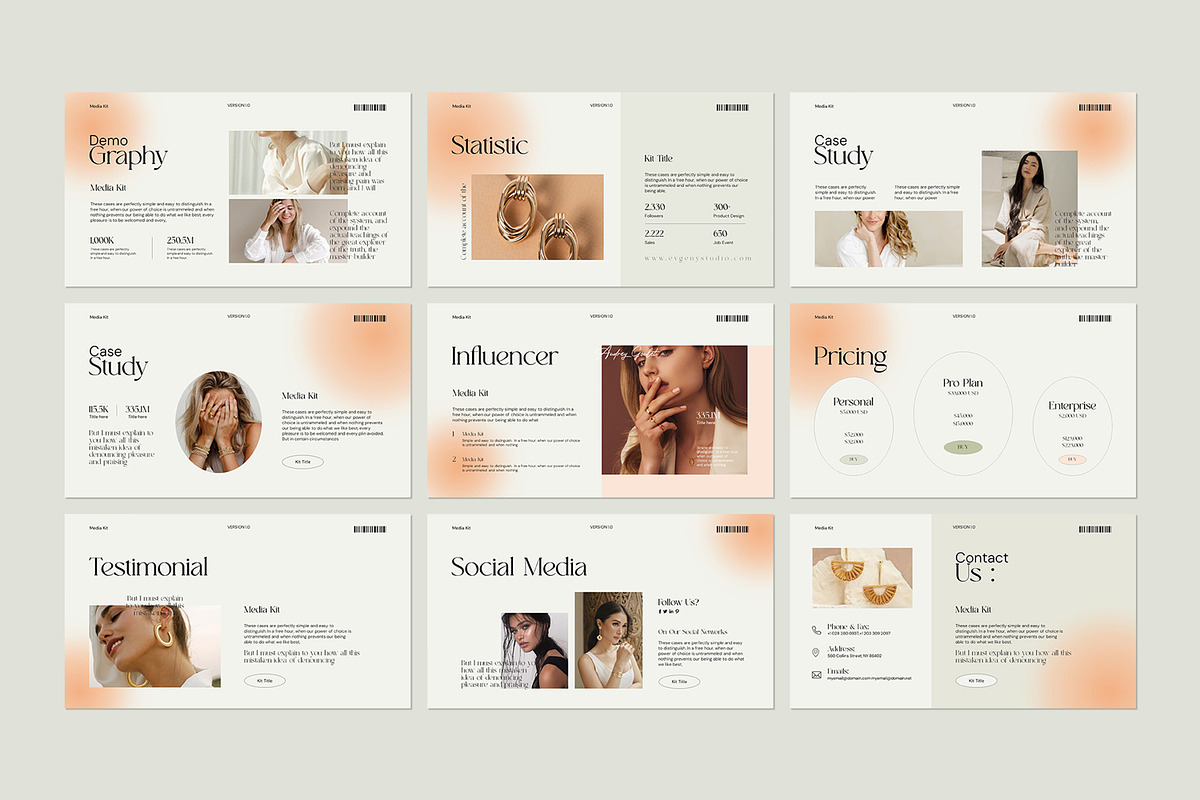 Media Kit Presentation Template, a Presentation Template by ...