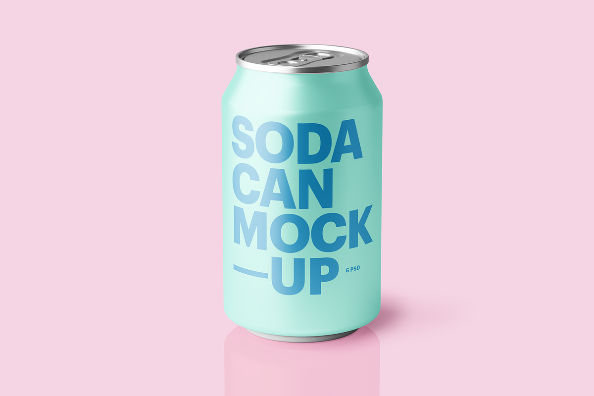 Soda Can Mockup, a Packaging Mockup by GraphicWave