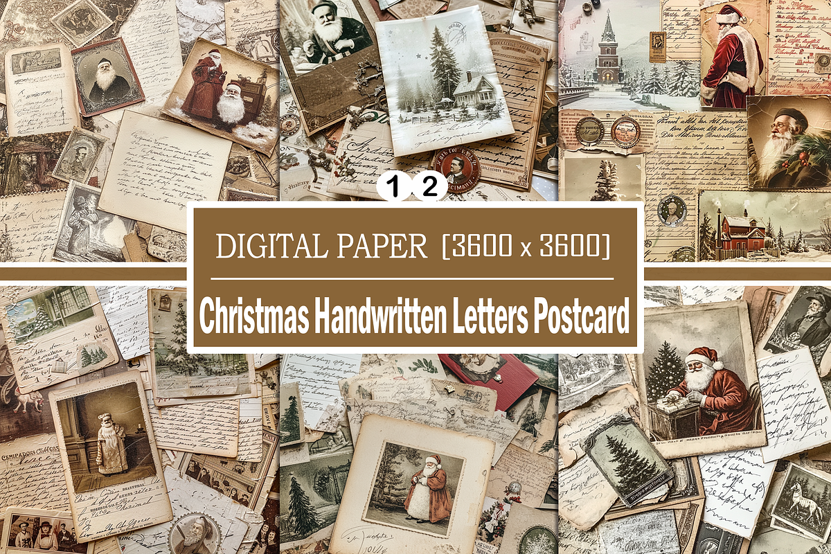 Vintage Christmas Handwritten Letters