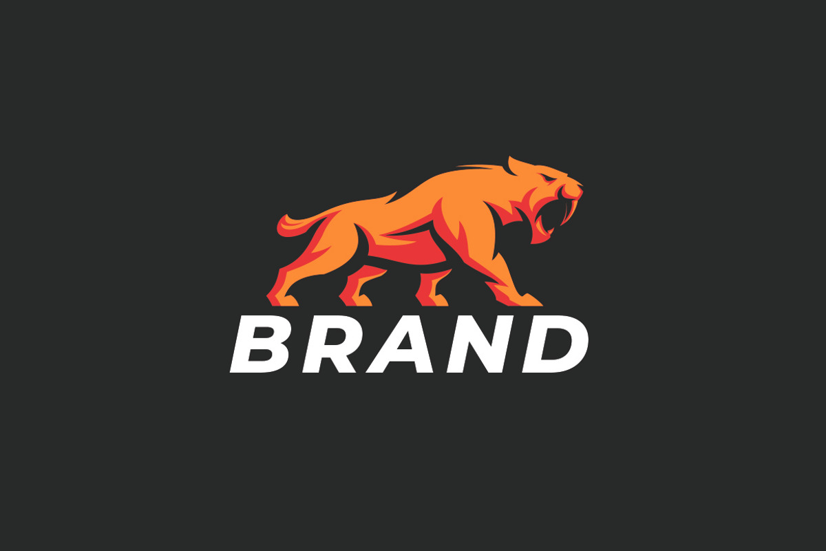 Modern Saber Tooth Mascot Logo, a Branding & Logo Template by Suhandi ...
