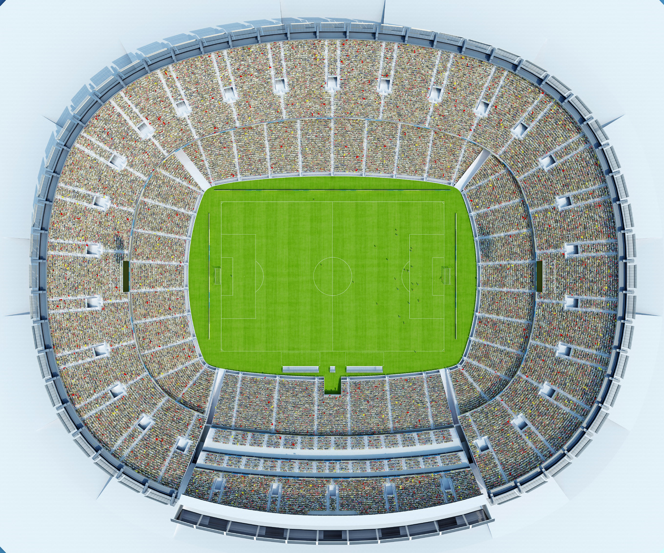 full football stadium. top view, a Sports & Recreation Photo by digibox