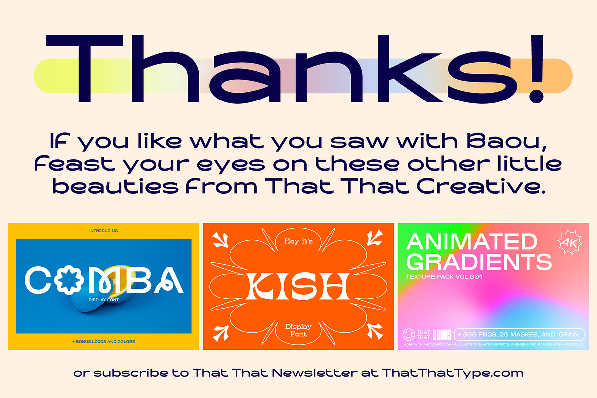 Baou Modern Sans + Logos, a Sans Serif Font by That That Creative