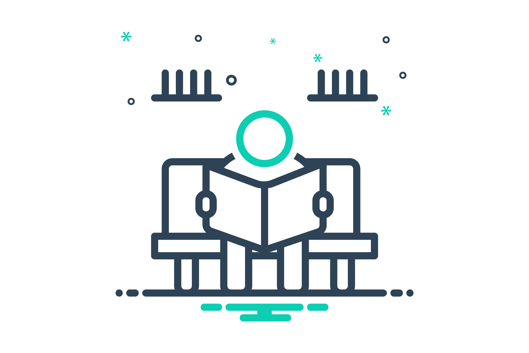 Reading book icon, an Icon by Creative priyanka