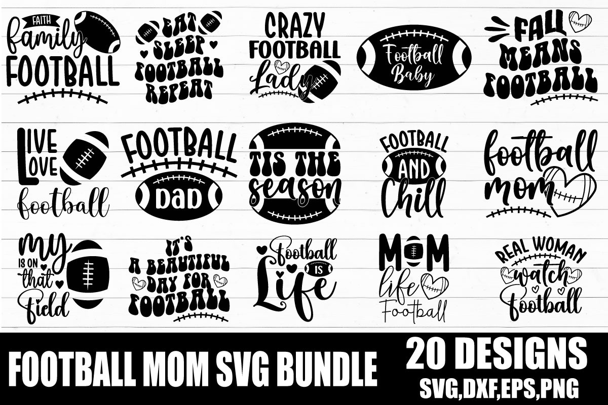 Football SVG Bundle, an Illustration by Mini_World | Creative Market