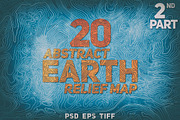 20 Abstract Earth Relief Maps Part#2, a Texture Graphic by GarryKillian