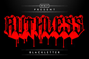 Ruthless Typeface, a Blackletter Font by EN86-21