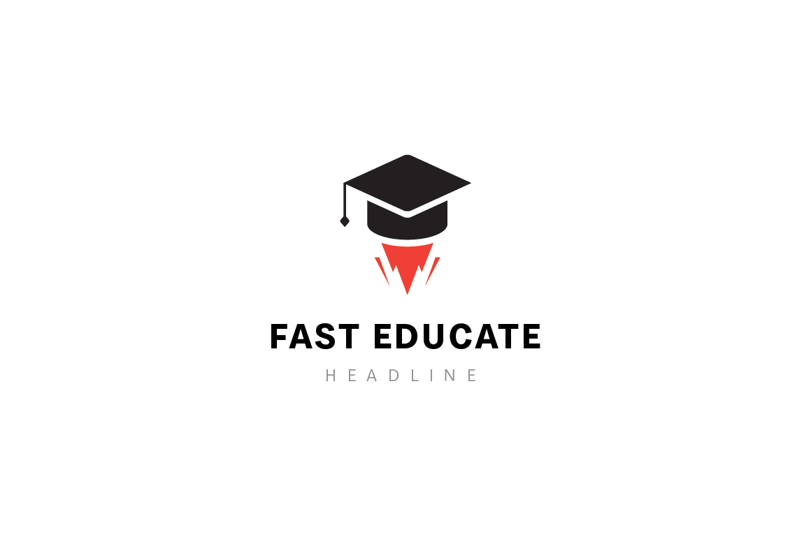 Fast educate logo template., a Branding & Logo Template by Anton Akhmatov