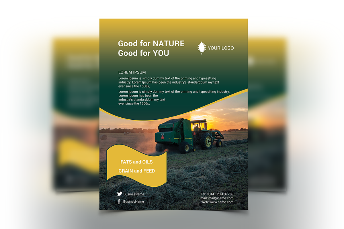 Agriculture Flyer, a Flyer Template by Creatricks