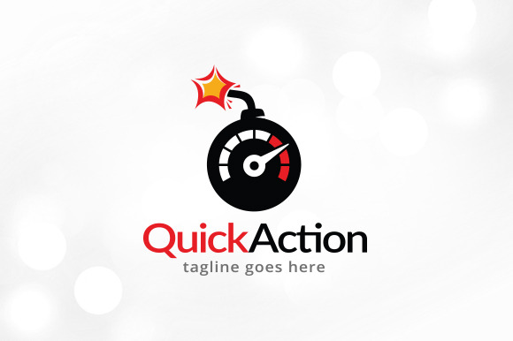 Quick Action Logo Template Design, a Branding & Logo Template by ...