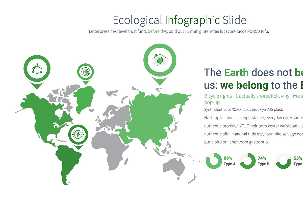 Ecological PowerPoint Infographics, a Presentation Template by Pulsecolor