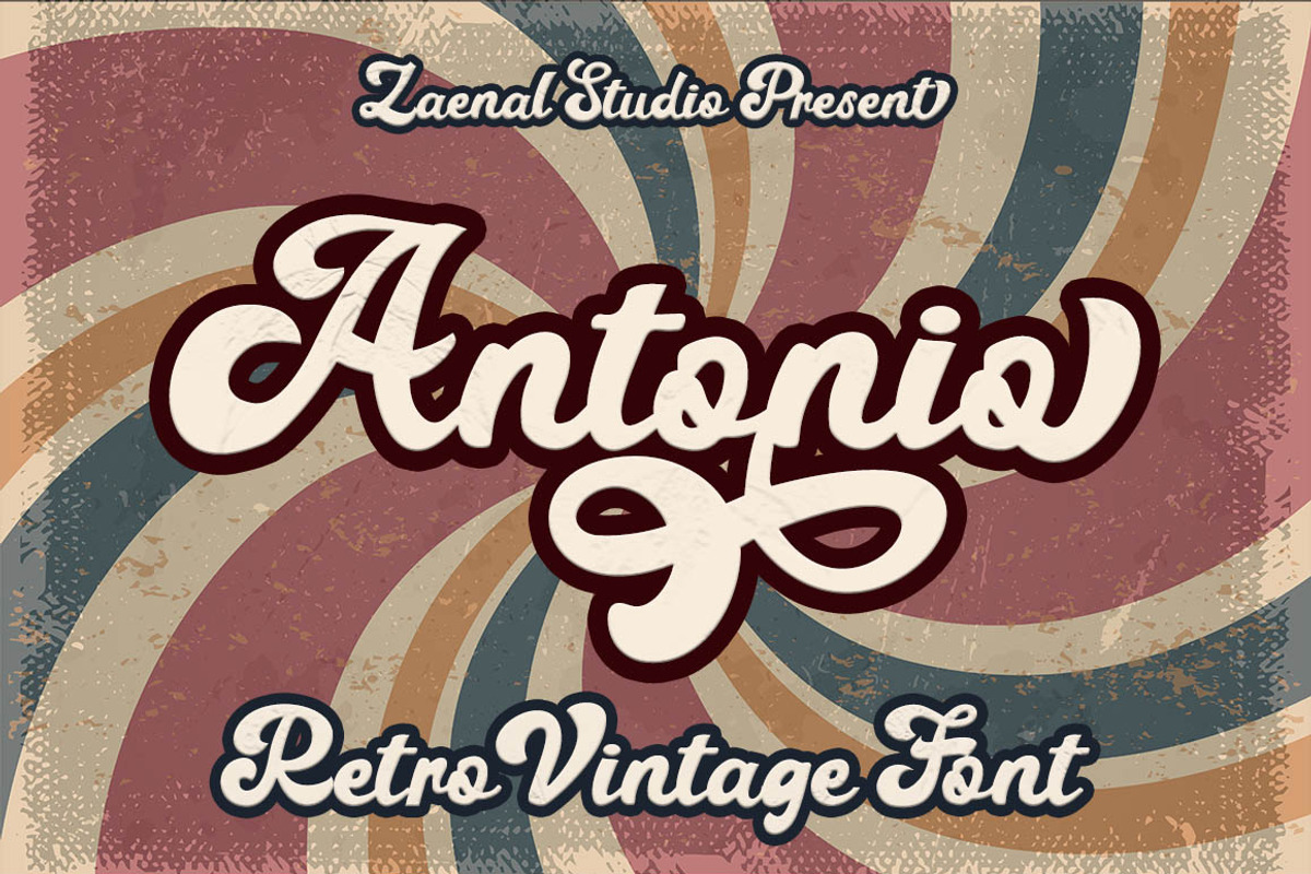 Antonio, a Script Font by Zaenal Studio