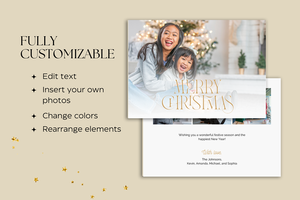 Christmas Card Canva Template