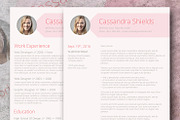 Blush & Pixie Word Resume, a Resume Template by Visual Impact