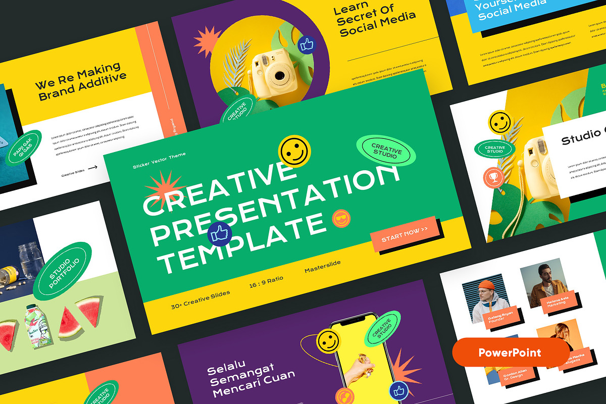 STICKER - Powerpoint Template, a Presentation Template by rgbryand