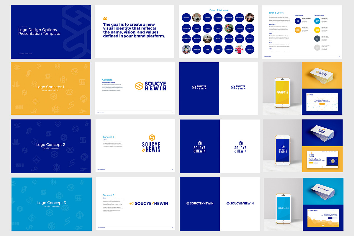 Logo Design Presentation Template, a Presentation Template by Happy ...