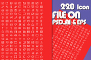 220 ICON SET, an Icon by DilanStudio