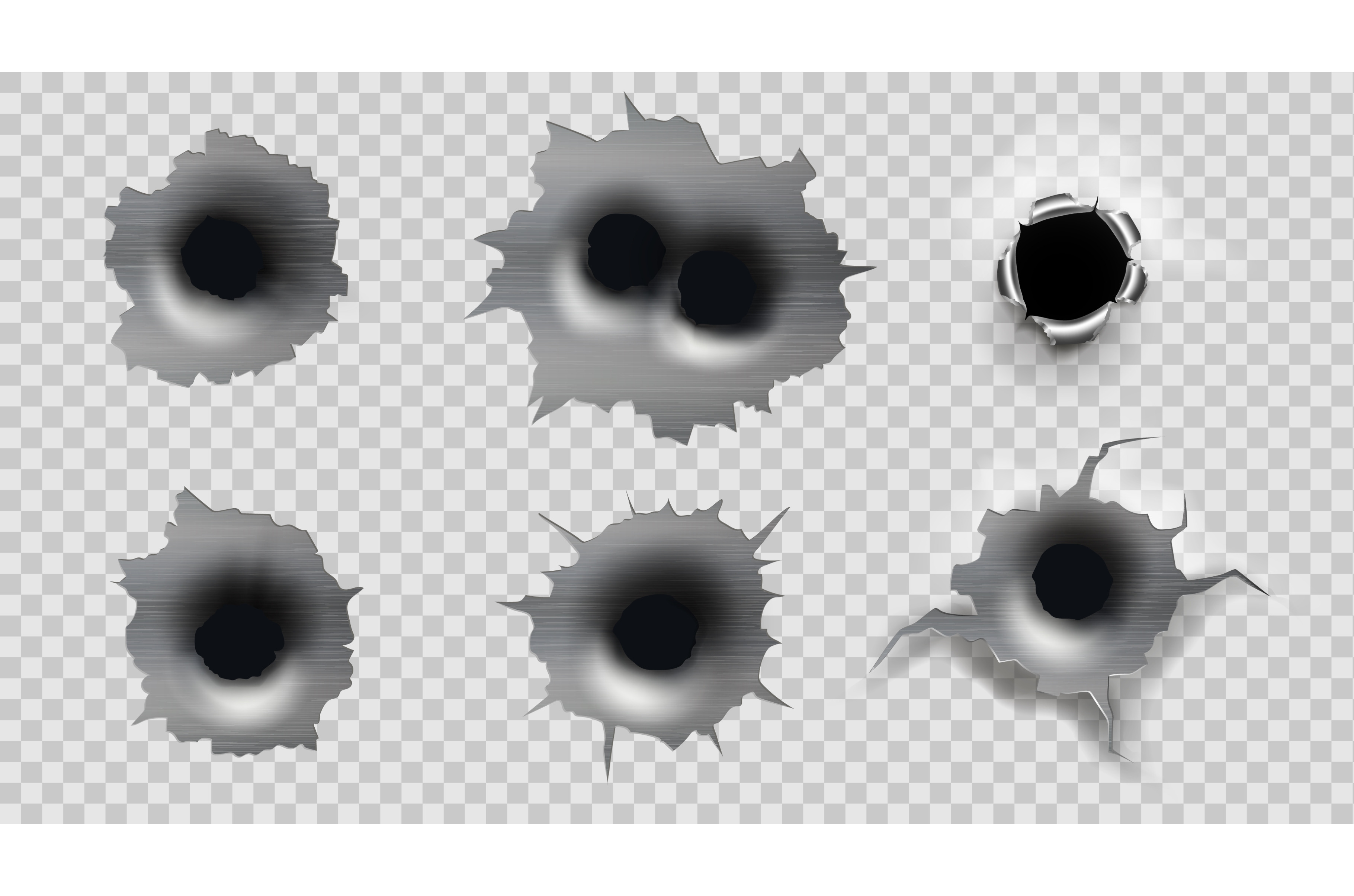 Isolated bullet holes | Texture Illustrations ~ Creative Market