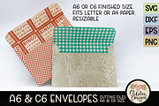 A6 & C6 Envelope SVG Cutting Files, an Invitation Template by Clikchic ...