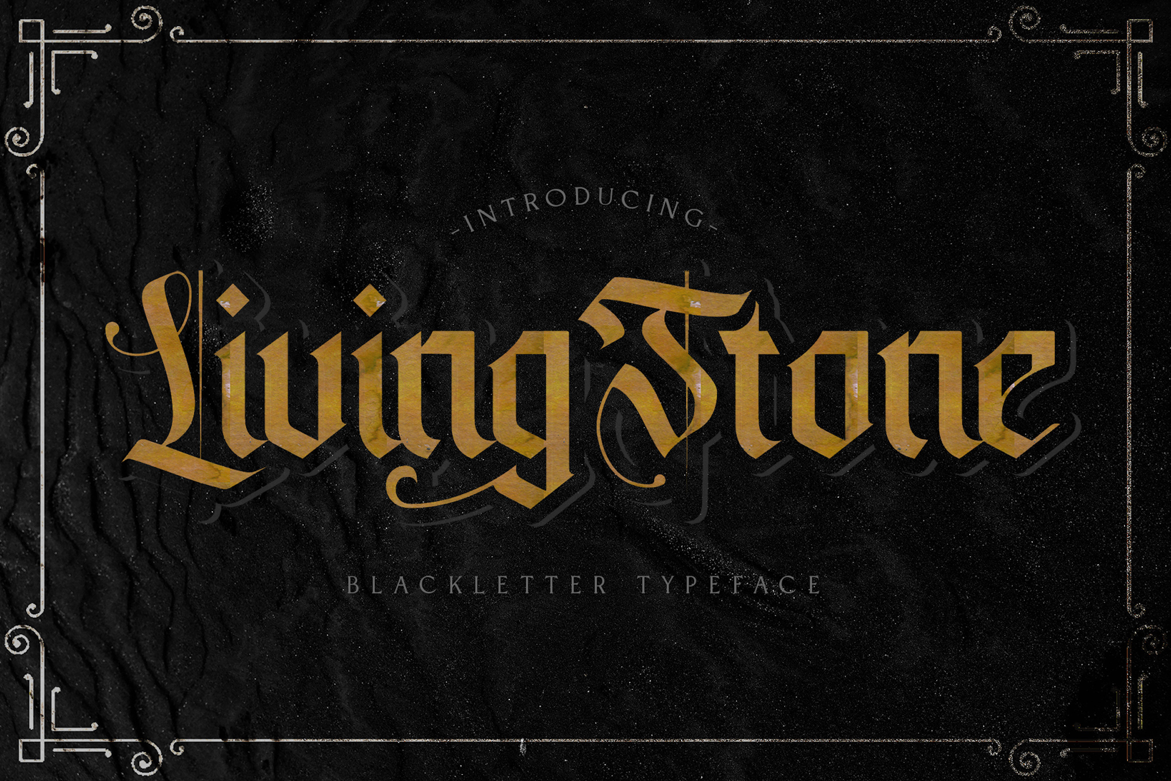 Livingstone - Blackletter Font, a Blackletter Font by StringLabs