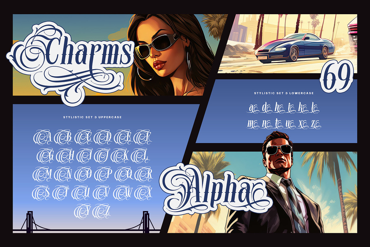 Villa de Ramos Typeface, a Script Font by alit design