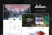 Dolan - Food and Travel Tour PSD, an UI Kit Template by peterdraw