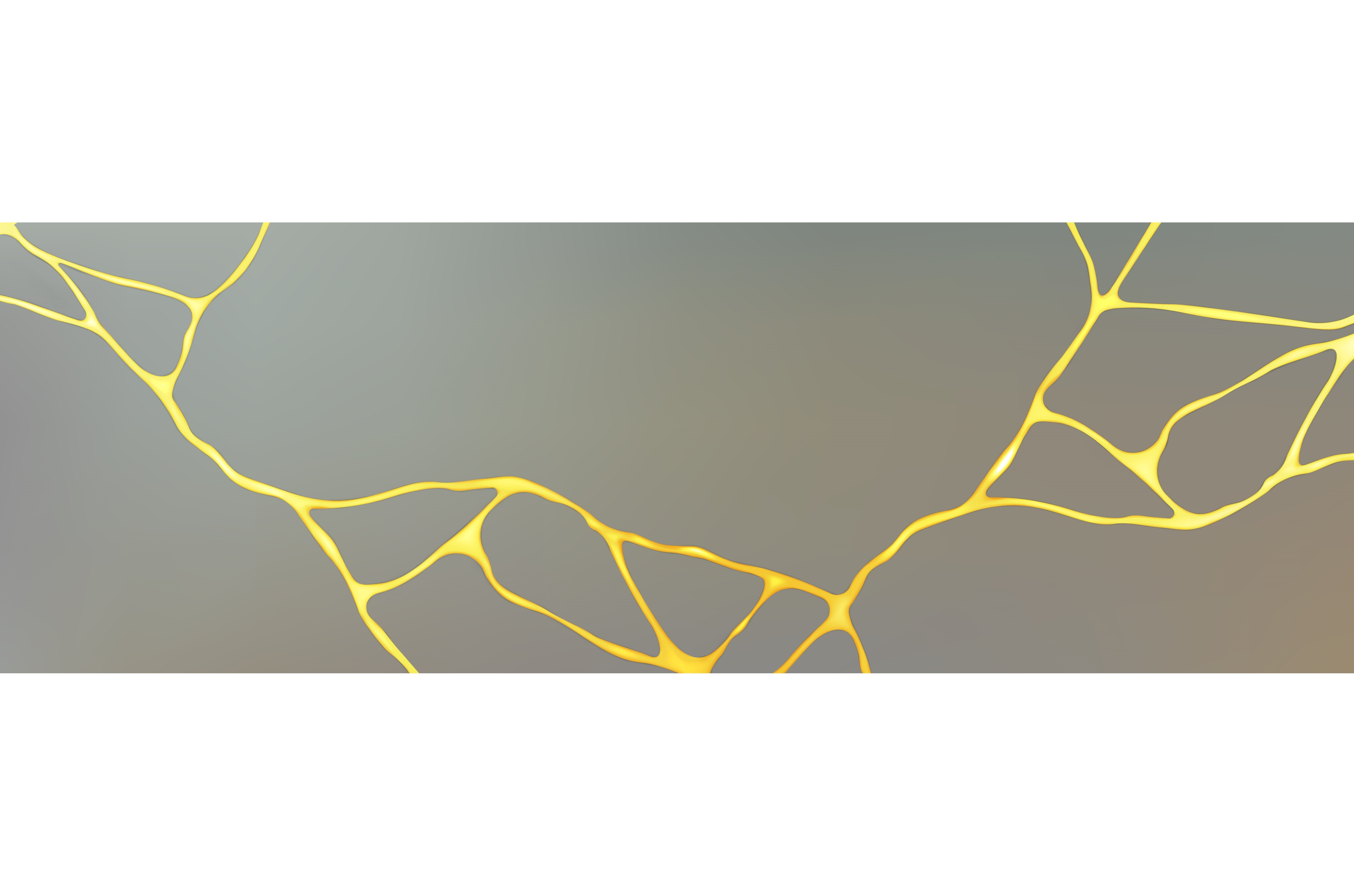 Gold kintsugi crack pattern on gray, a Texture Illustration by art PVP ...