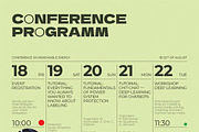 Conference Event Program Poster, a Flyer Template by EDT.Graphics