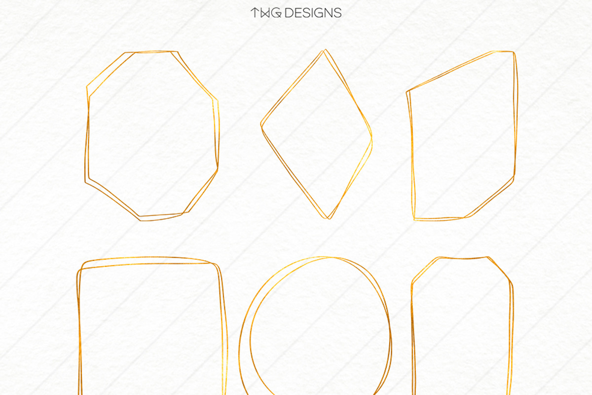 Doodle Paint Glitter Frame Bundle, a Texture Illustration by TWG Designs