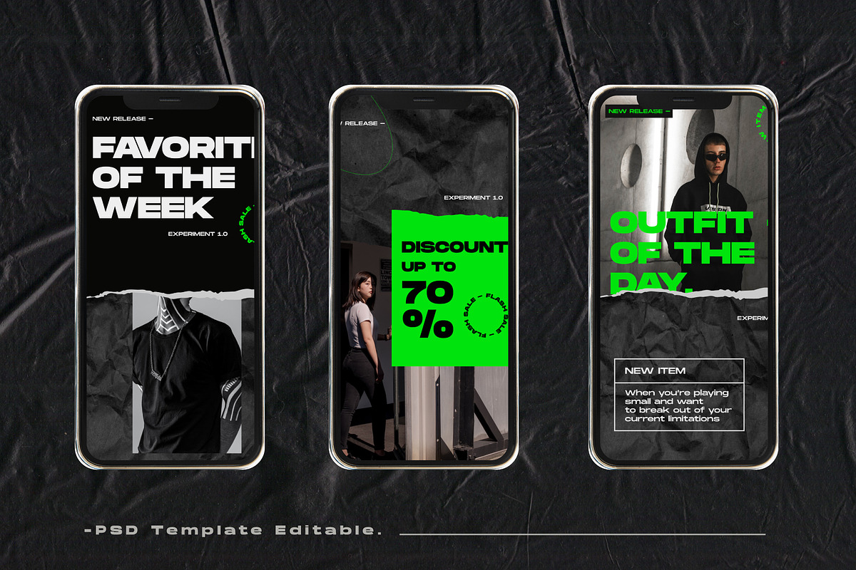 Project Instagram Template, a Social Media Template by Compaq_Creative