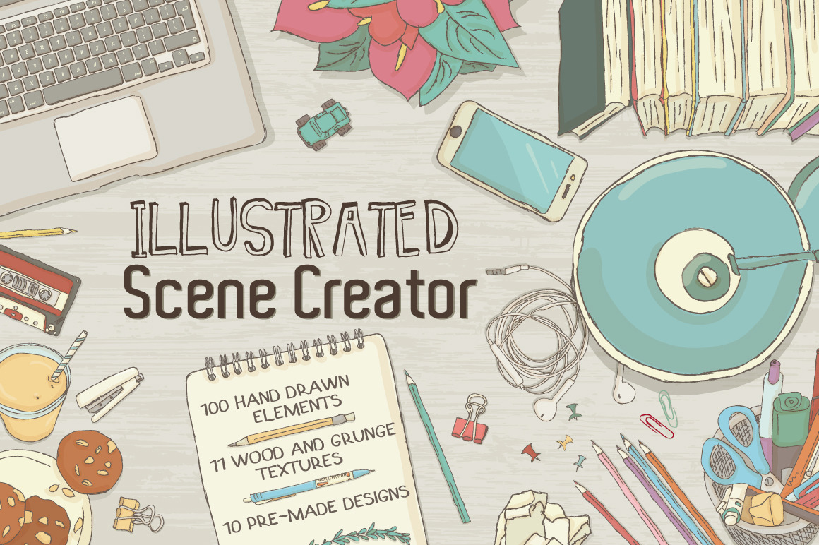 Illustrated Scene Creator, a Technology Illustration by Anna Ivanir