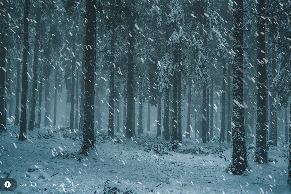 Animated Snow Overlays, a Texture Graphic by Freezerondigital