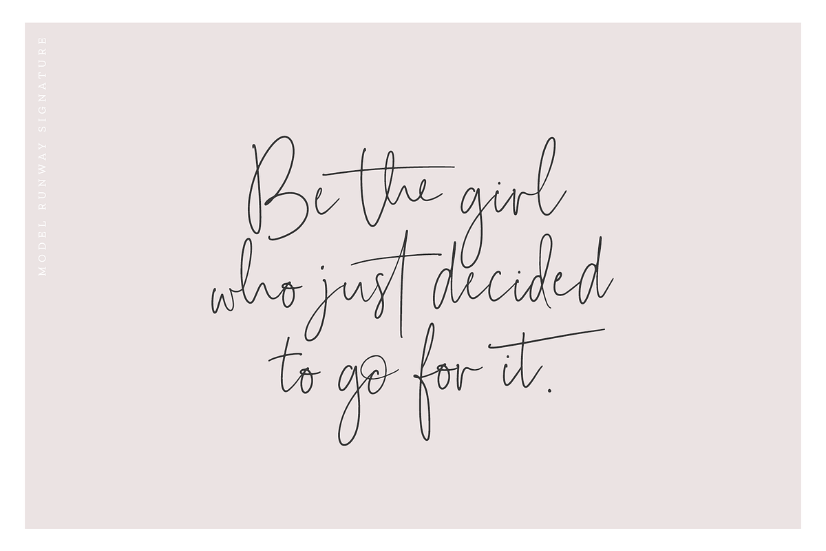 Model Runway Font by Blog Pixie