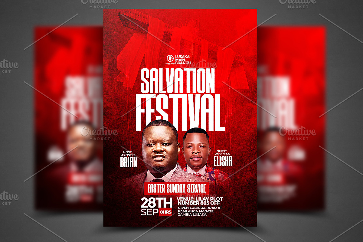 Easter Church Poster Template