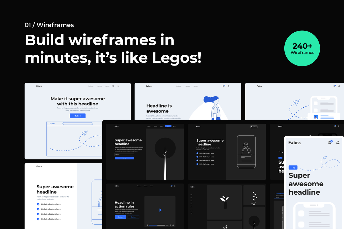 Fabrx UI Kit Pro for Bootstrap 5, a Bootstrap Template by Fabrx Design