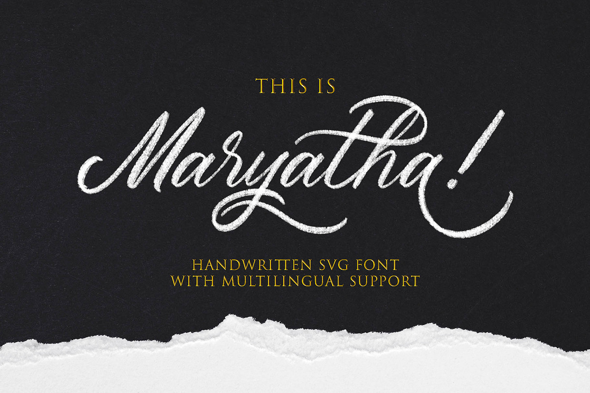 Maryatha SVG Font, a Script Font by Ryan Prasetya