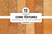 12 Cork Texture Seamless Backgrounds, a Background Graphic by ...