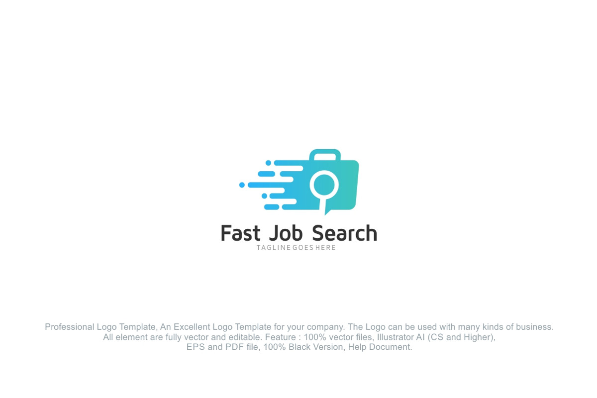 Fast Job Search Logo Template, a Branding & Logo Template by PutraCetol ...